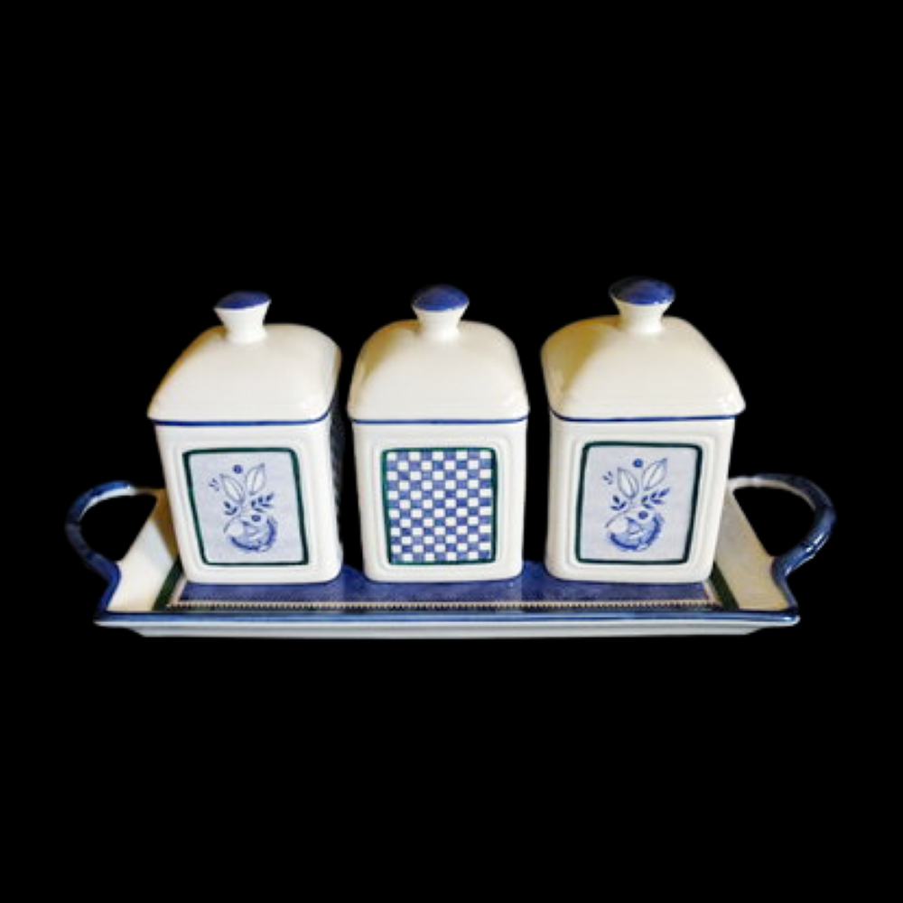 Villeroy & Boch Switch 3: Tablett mit 3 kleinen Deckeldosen / Dosen ...
